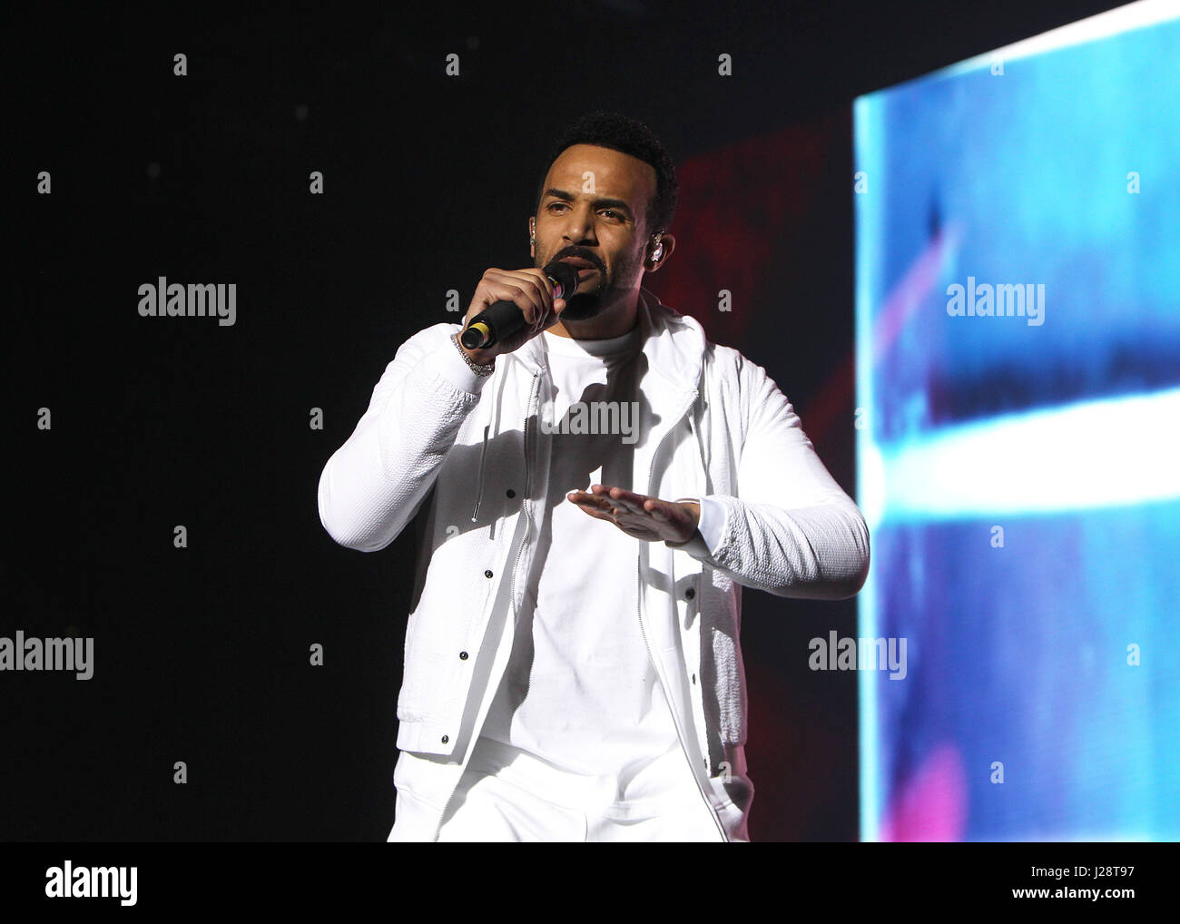 British artist Craig David performing during the first of two shows at ...