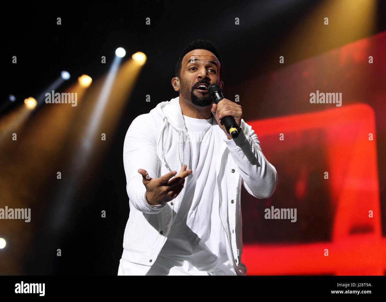 British artist Craig David performing during the first of two shows at ...