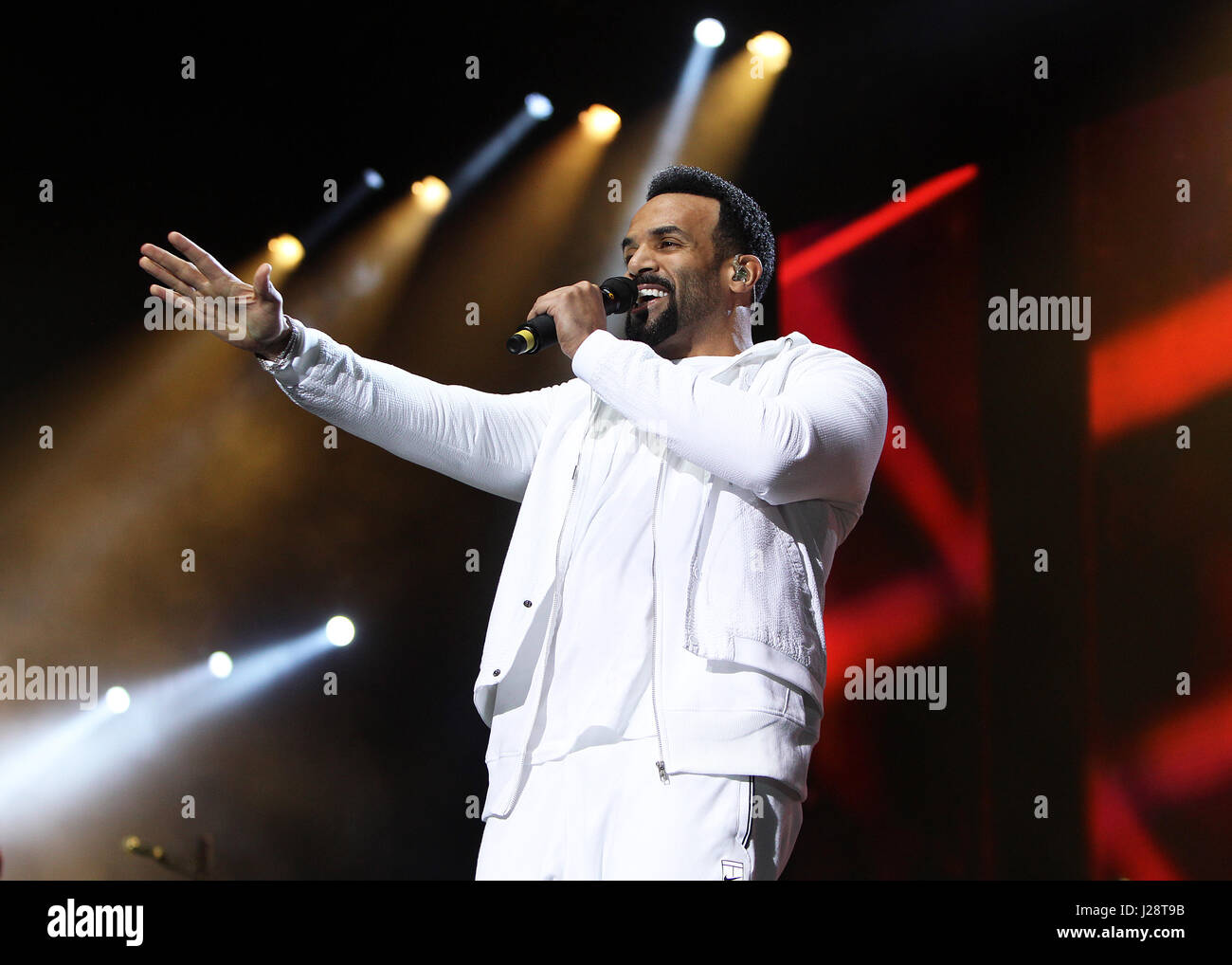 British artist Craig David performing during the first of two shows at ...