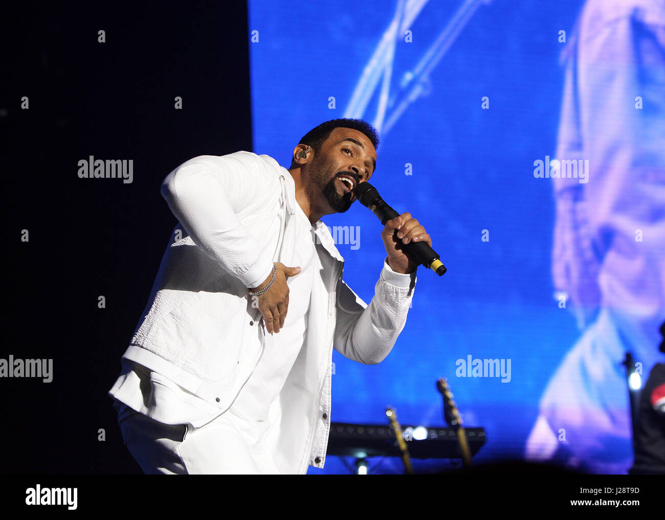 British artist Craig David performing during the first of two shows at ...