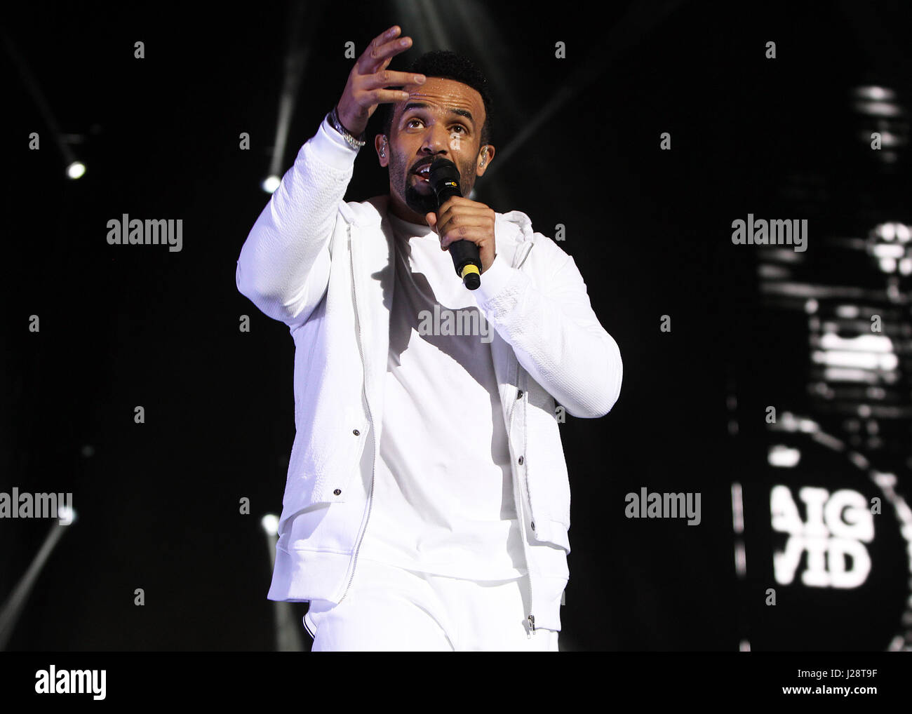 British artist Craig David performing during the first of two shows at ...