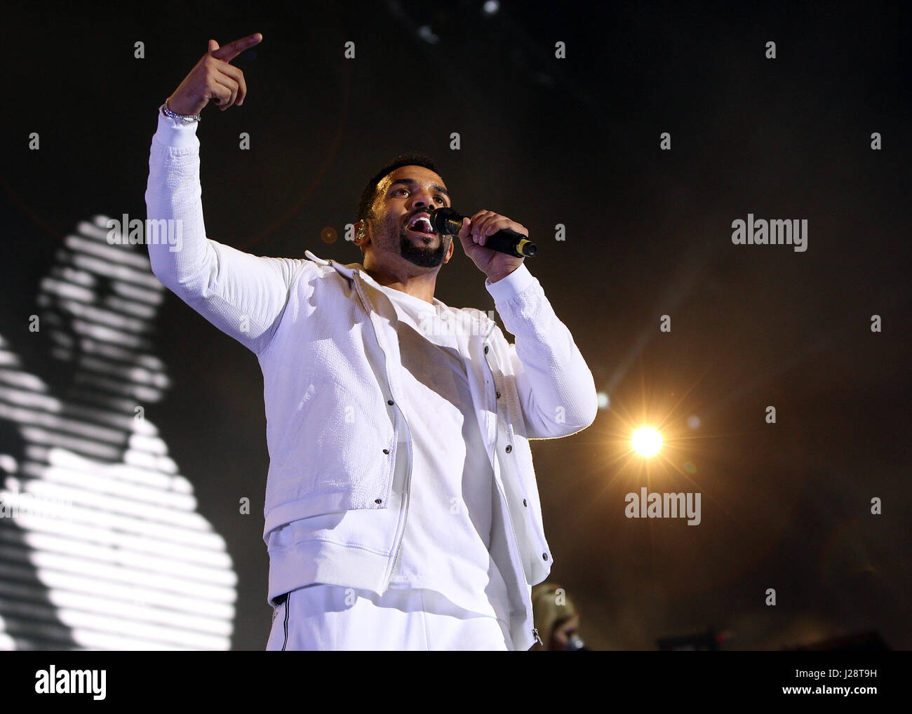 British artist Craig David performing during the first of two shows at ...