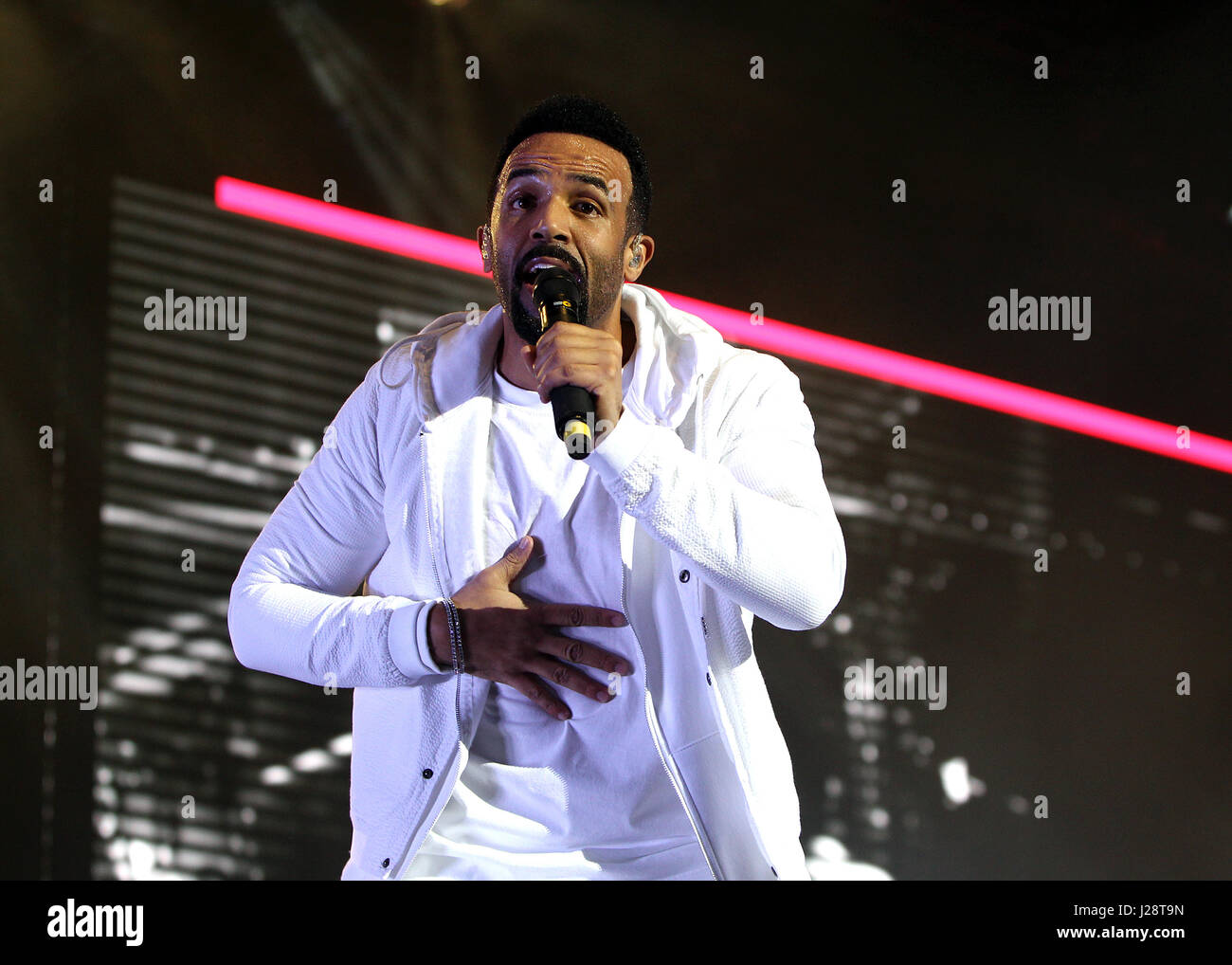 British artist Craig David performing during the first of two shows at ...