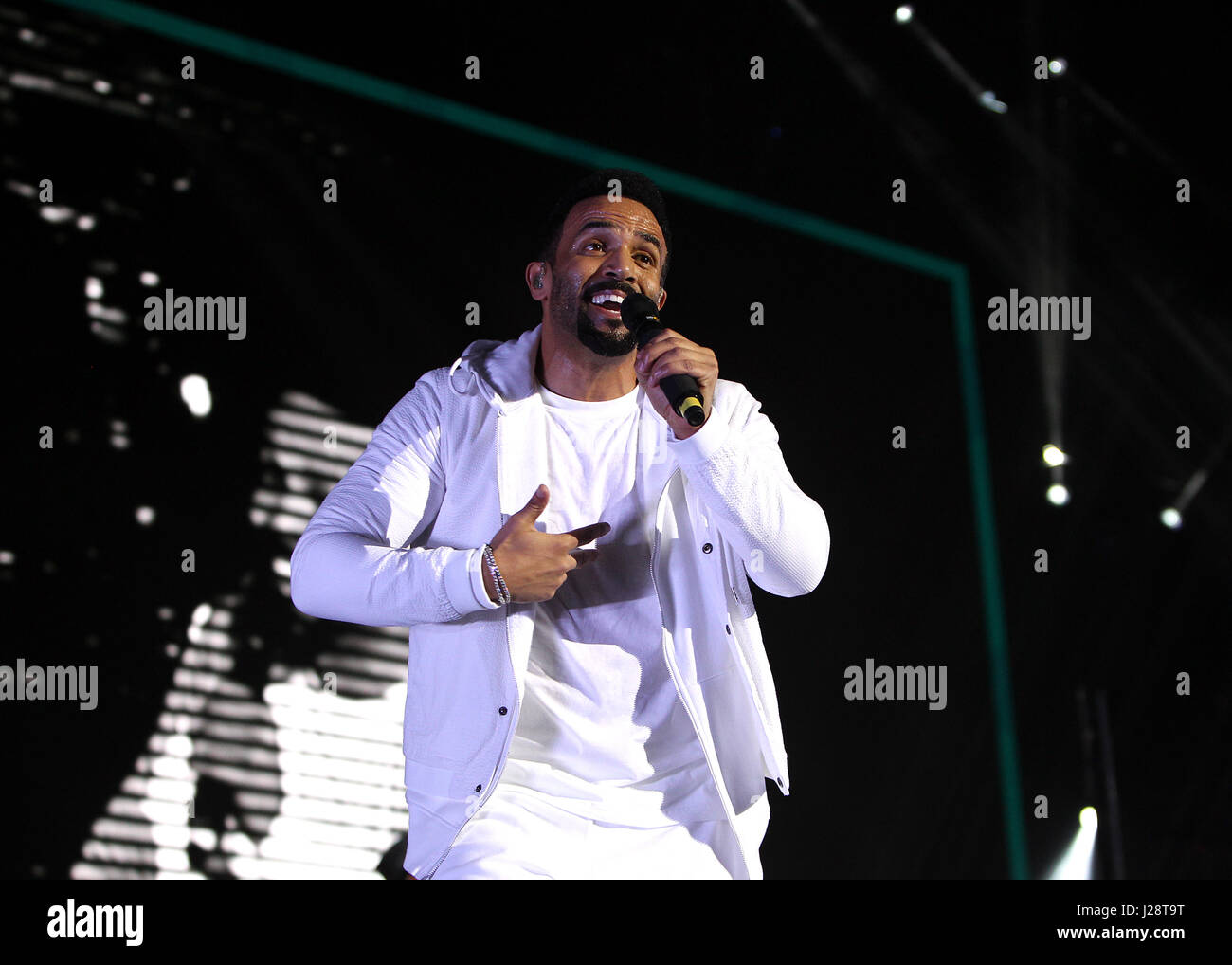 British artist Craig David performing during the first of two shows at ...