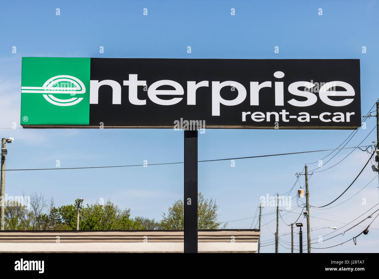 Marion - Circa April 2017: Enterprise Rent-A-Car Local Rental Location ...
