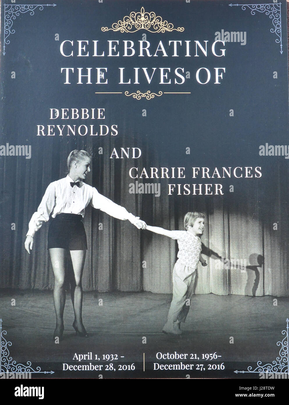Carrie Fisher And Debbie Reynolds' Public Memorial Service At Forest ...