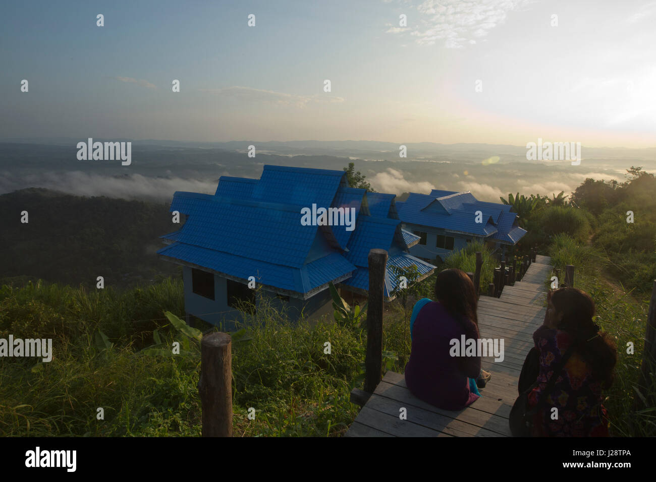 View of the Nilachal Escape Resort on the top of the Nilachal hill at ...
