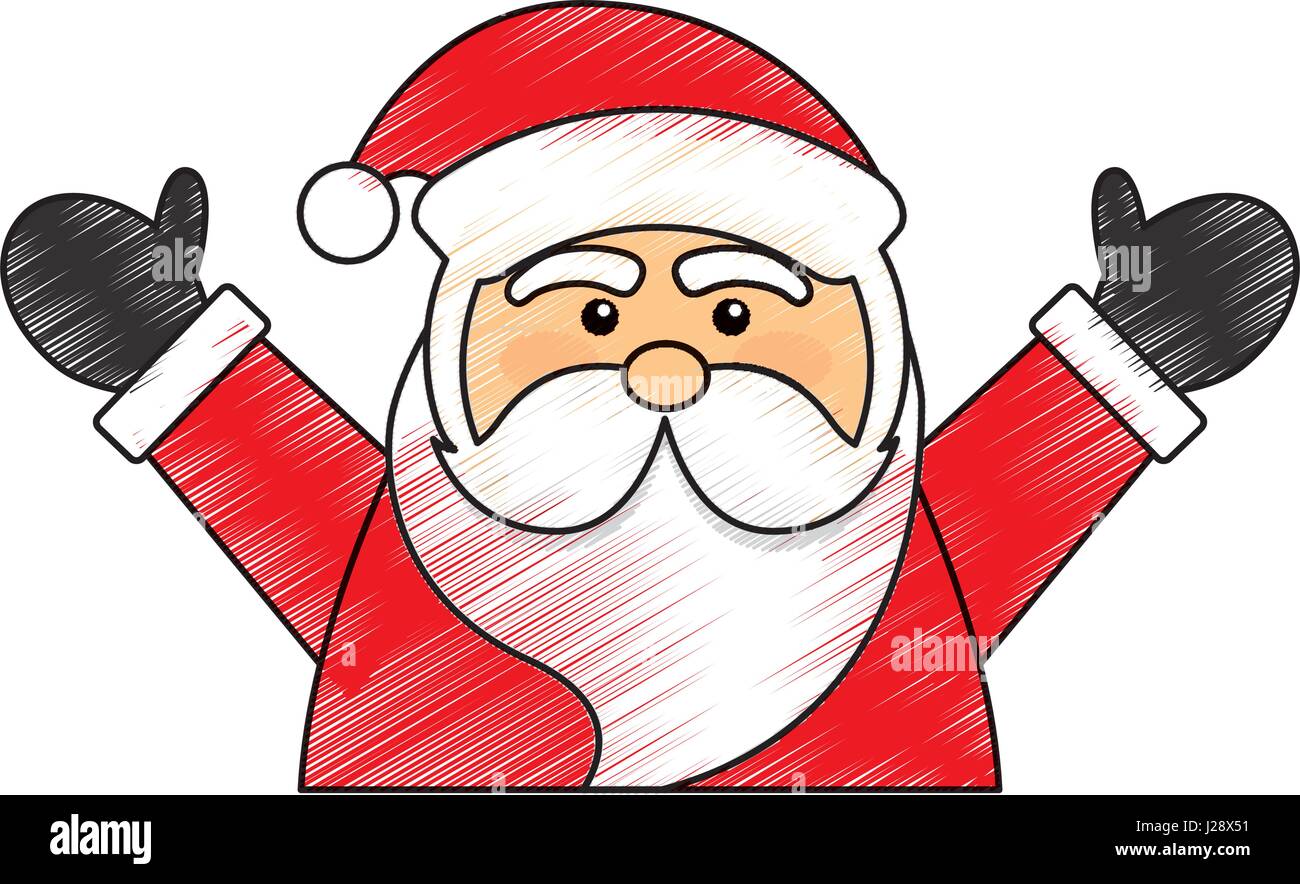 cute santa avatar character Stock Vector Image & Art - Alamy