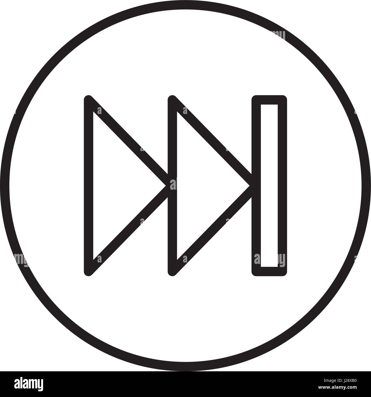 next button media menu Stock Vector Image & Art - Alamy