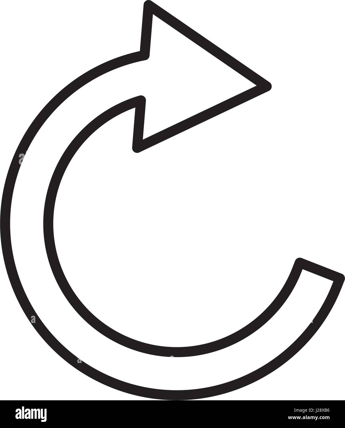 reload button media menu Stock Vector Image & Art - Alamy