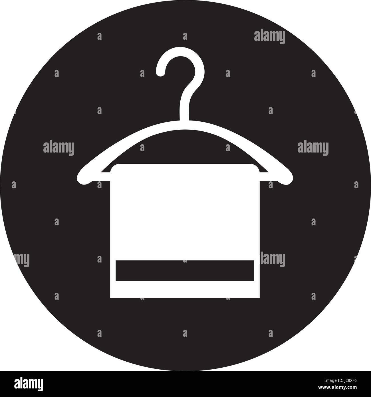 Drying hook with towel laundry icon Stock Vector Image & Art - Alamy