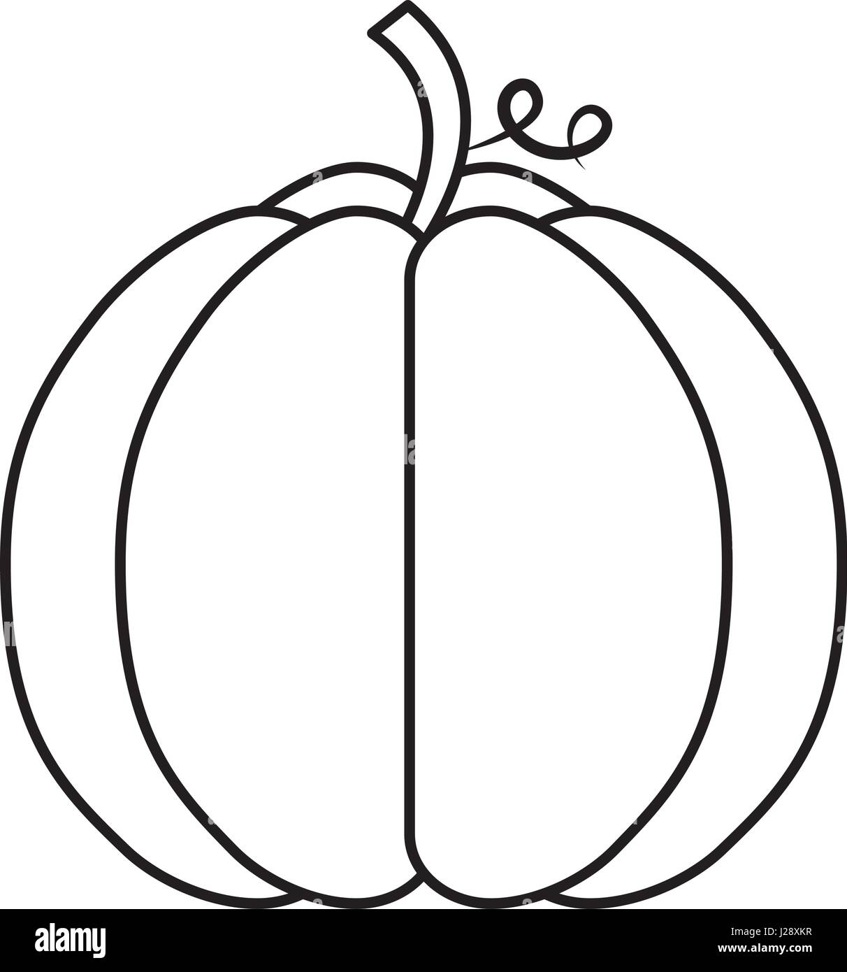 Simple autumnal decoration pumpkin Stock Vector Images - Alamy