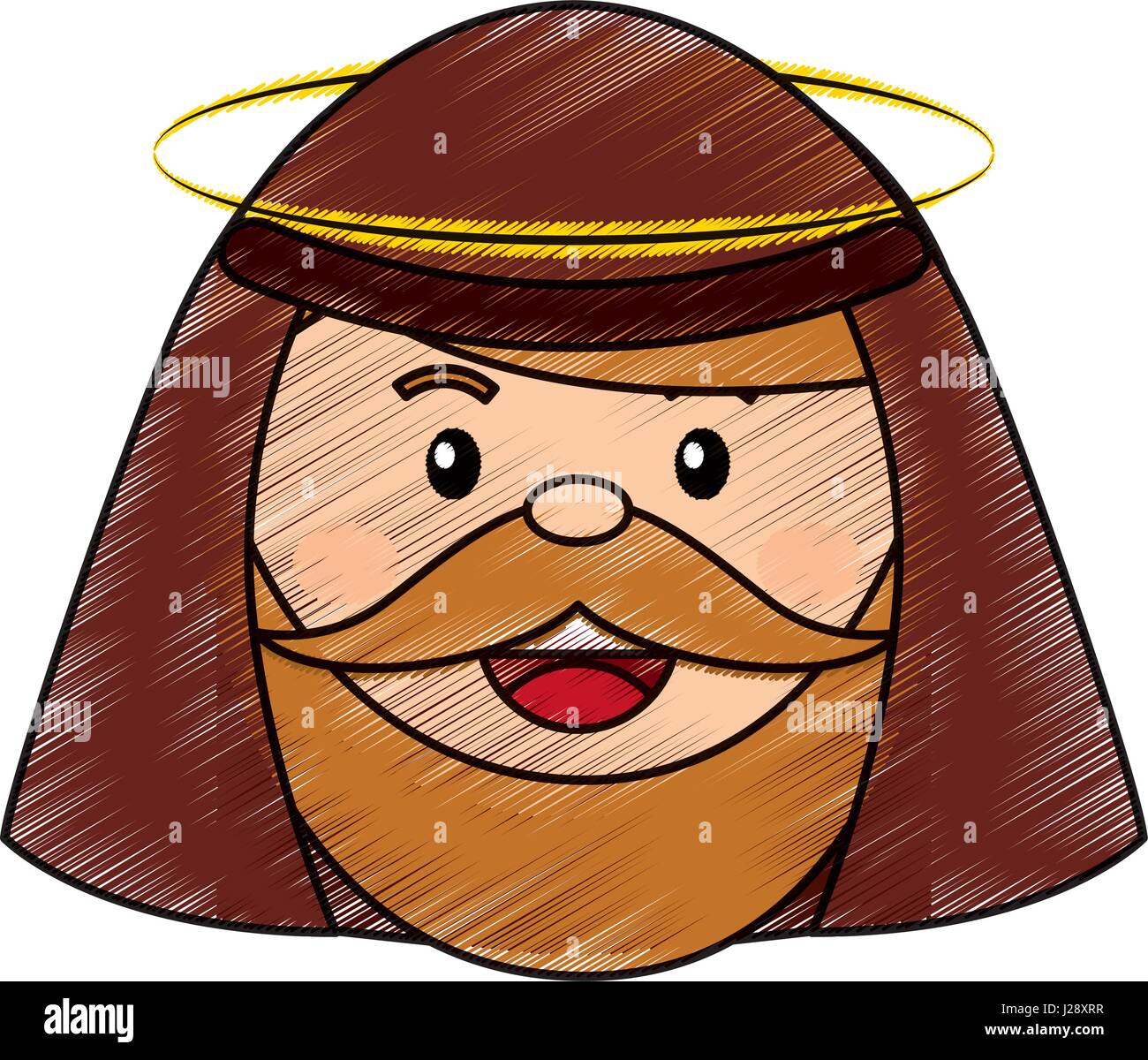 saint joseph manger character Stock Vector Image & Art - Alamy