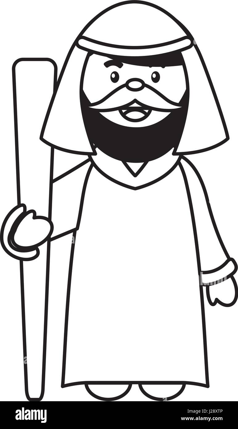 Saint joseph character icon hi-res stock photography and images - Alamy