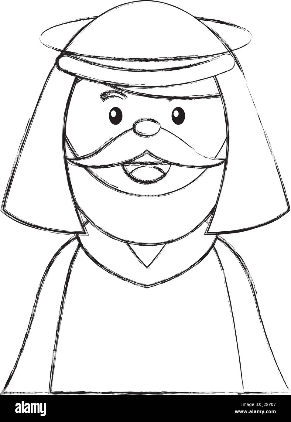 Saint joseph character icon hi-res stock photography and images - Alamy