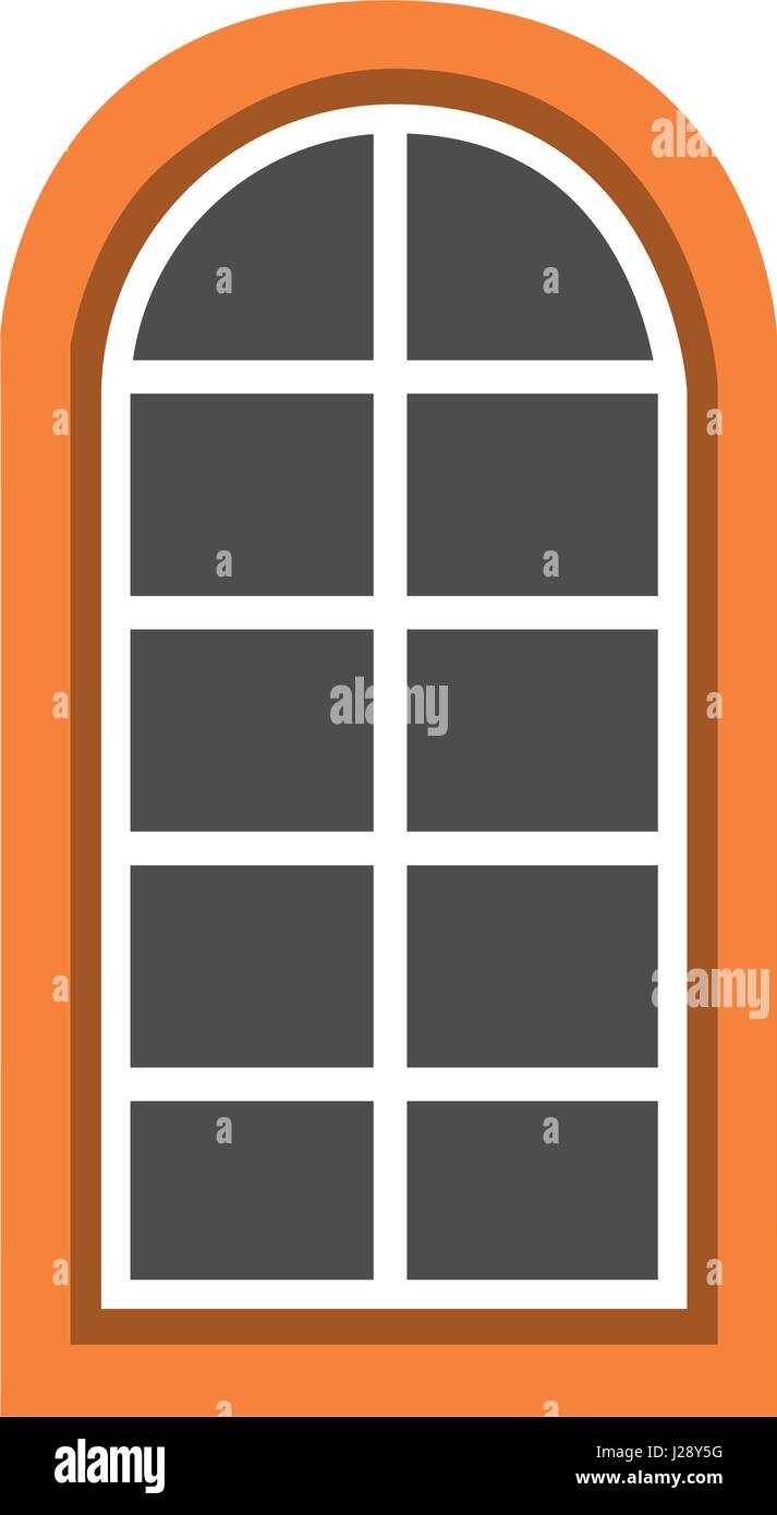 windows house style isolated icon Stock Vector Image & Art - Alamy