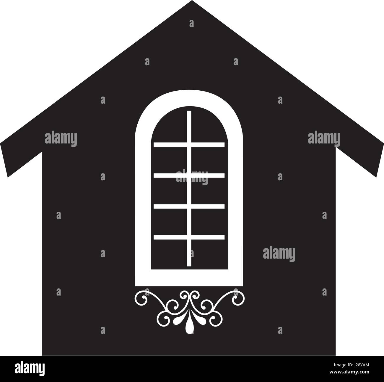cute house exterior icon Stock Vector Image & Art - Alamy