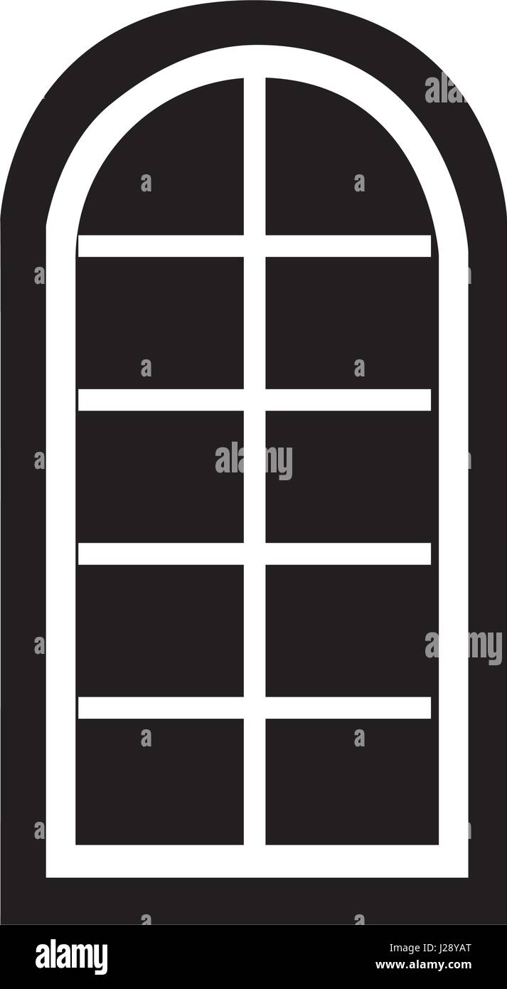 windows house style isolated icon Stock Vector Image & Art - Alamy