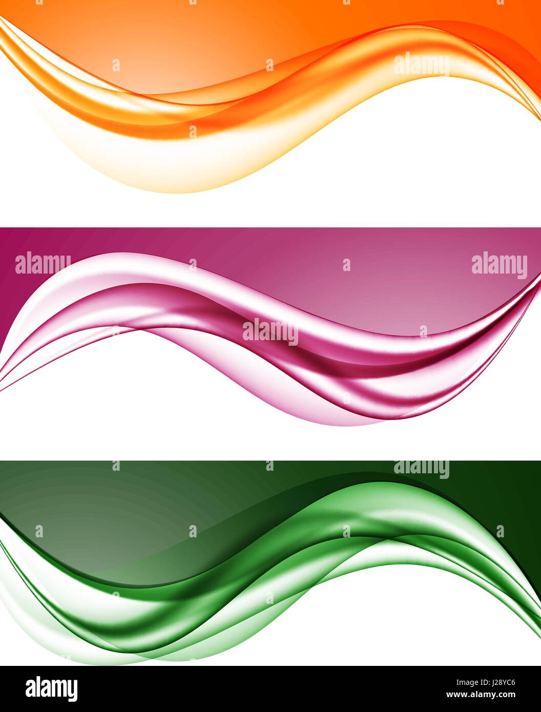 Abstract colorful wavy lines set Stock Vector Image & Art - Alamy