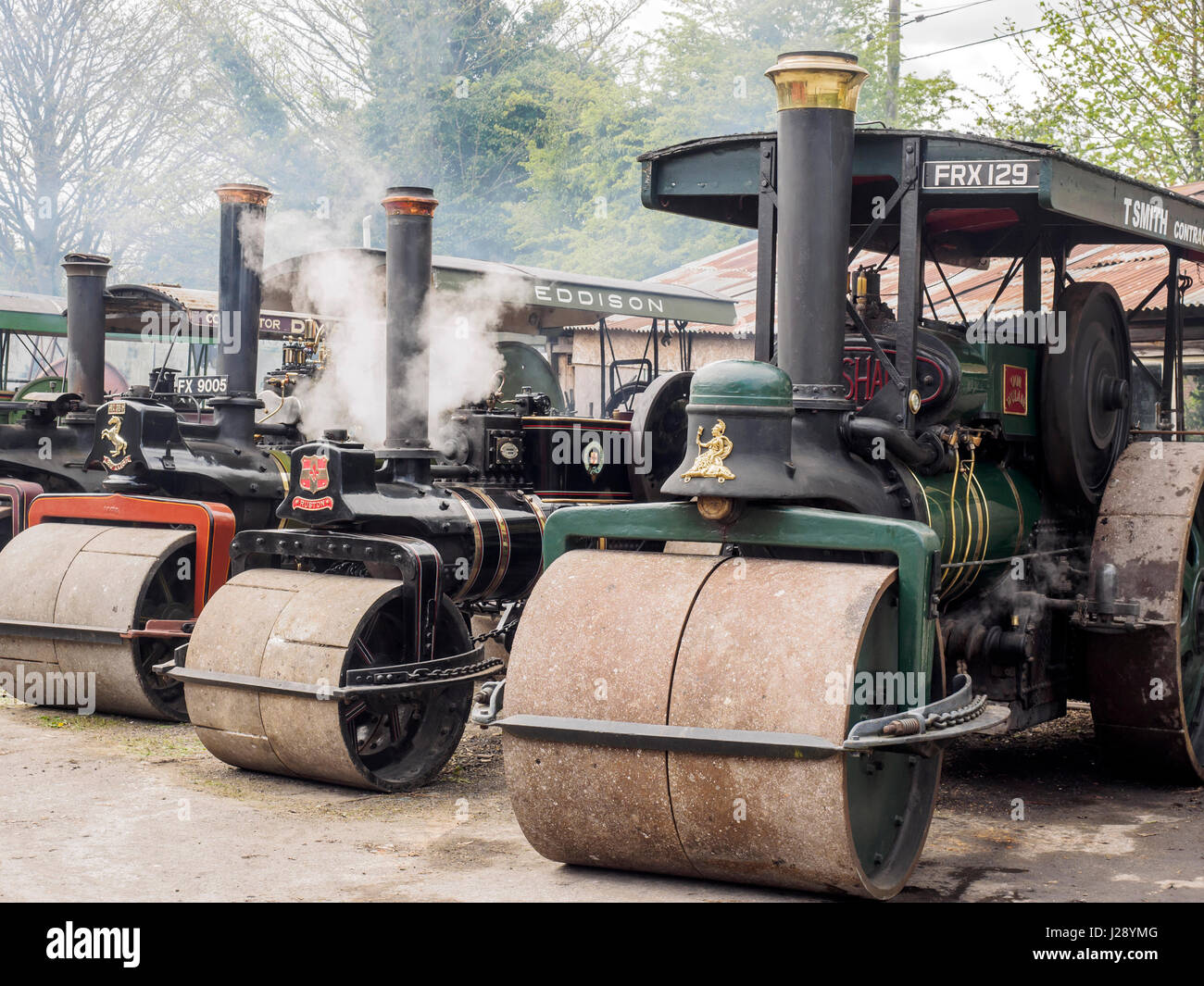 Old steam roller in steam hi-res stock photography and images - Alamy