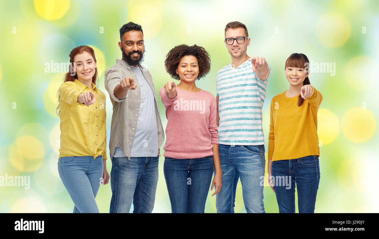 People pointing hi-res stock photography and images - Alamy