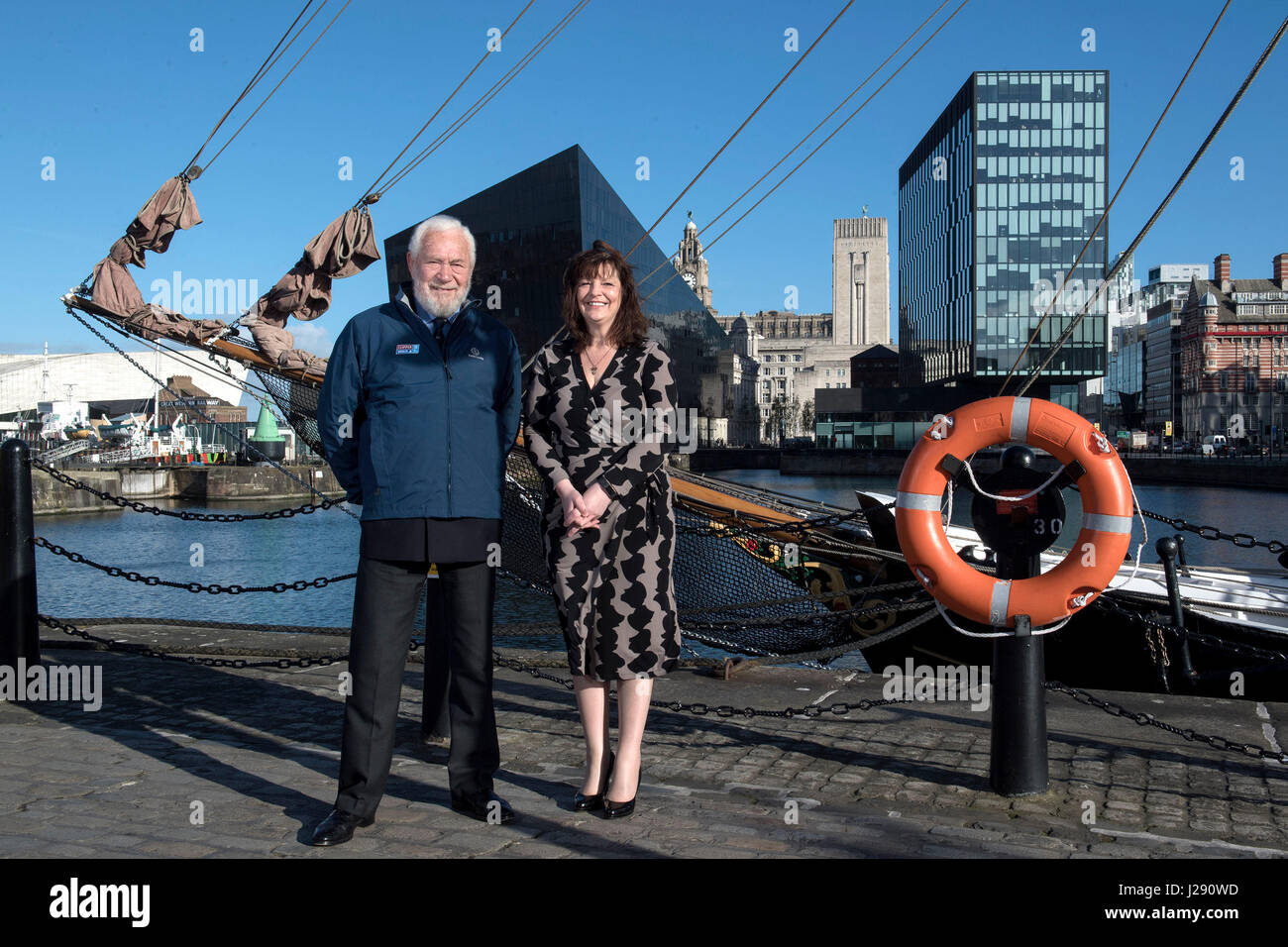 Sir Robin Knox-Johnston, founder of the Clipper Race, (left) and deputy ...