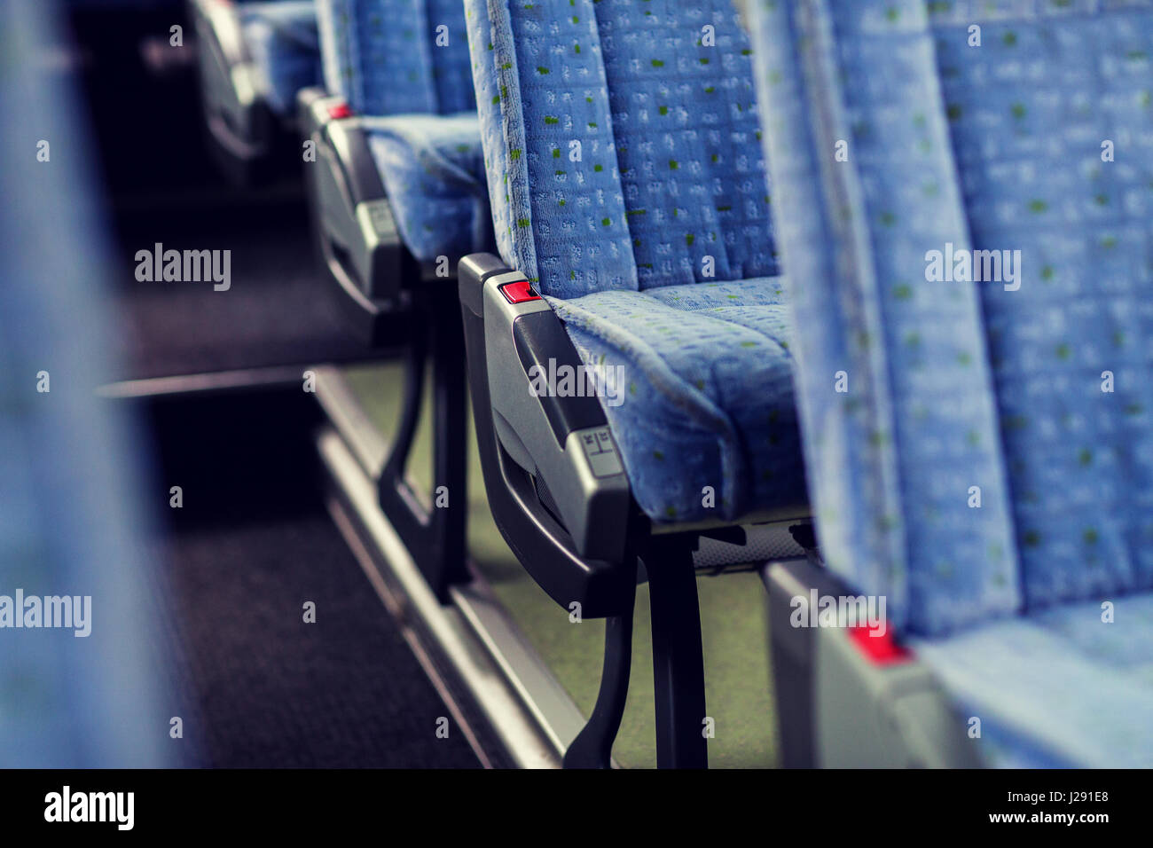 travel bus interior and seats Stock Photo - Alamy