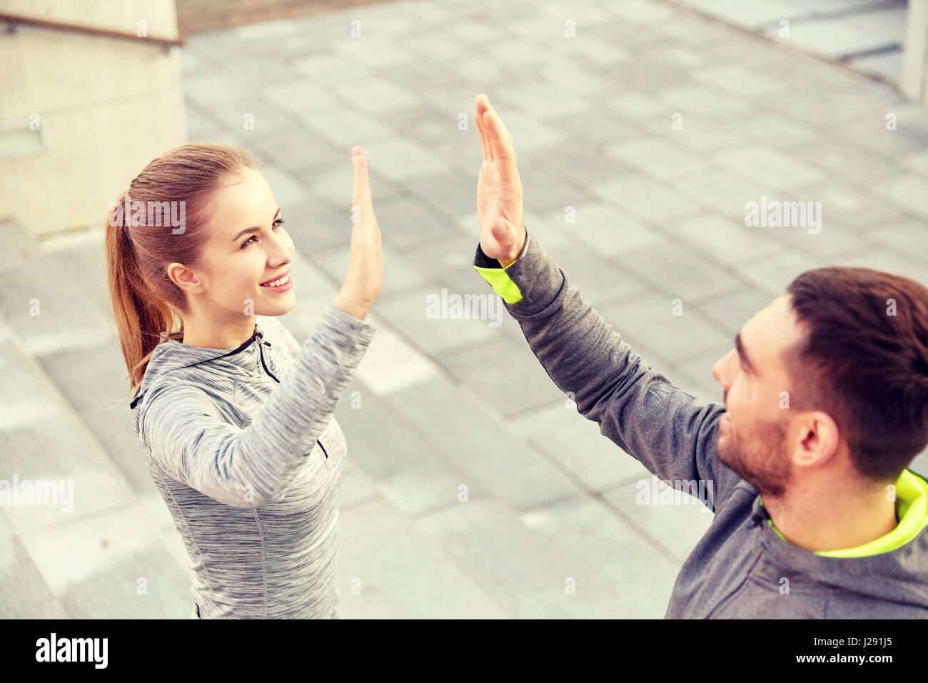 Beautiful fitness woman agreement hi-res stock photography and images ...
