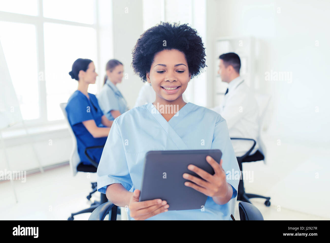 Happy nurse hi-res stock photography and images - Alamy