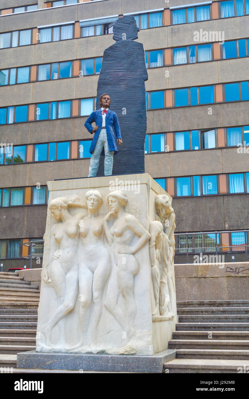 Richard-Wagner Denkmal, Wagner memorial, Leipzig, Saxony, Germany Stock ...