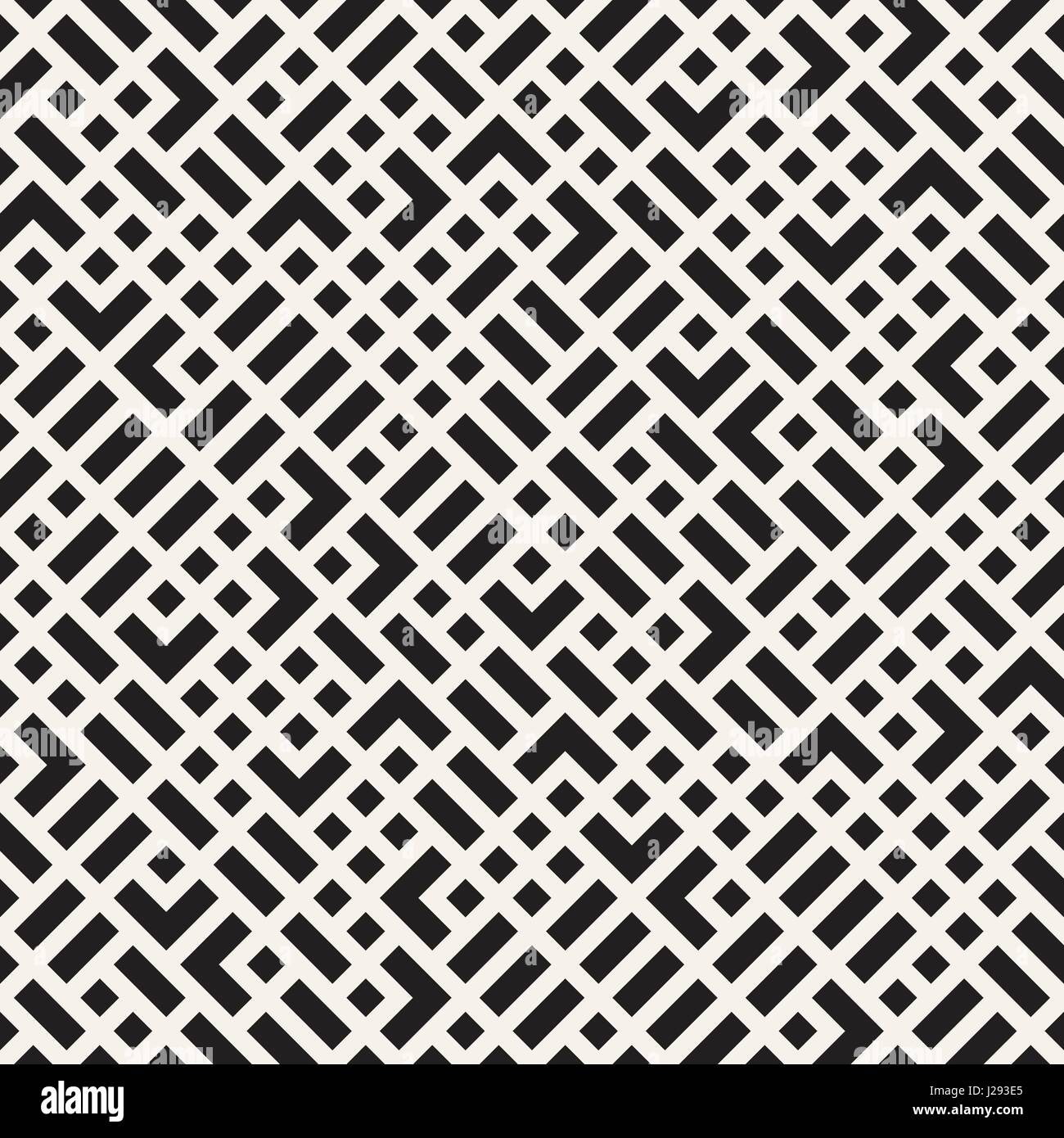 Vector seamless pattern. Mesh repeating texture. Linear grid with chaotic shapes. Stylish ...