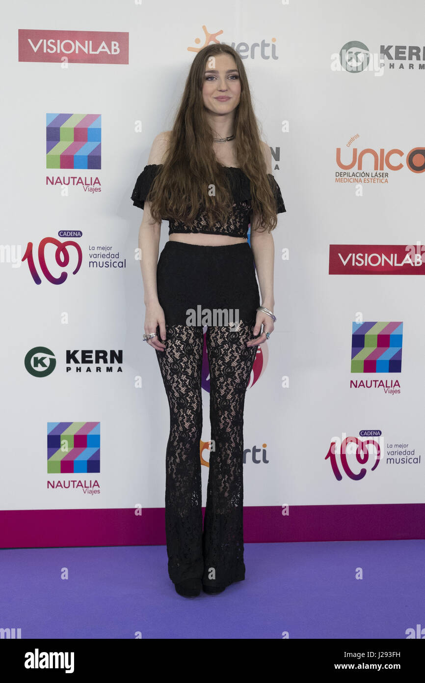 English singer Birdy performing live at the 'La noche de Cadena 100 ...