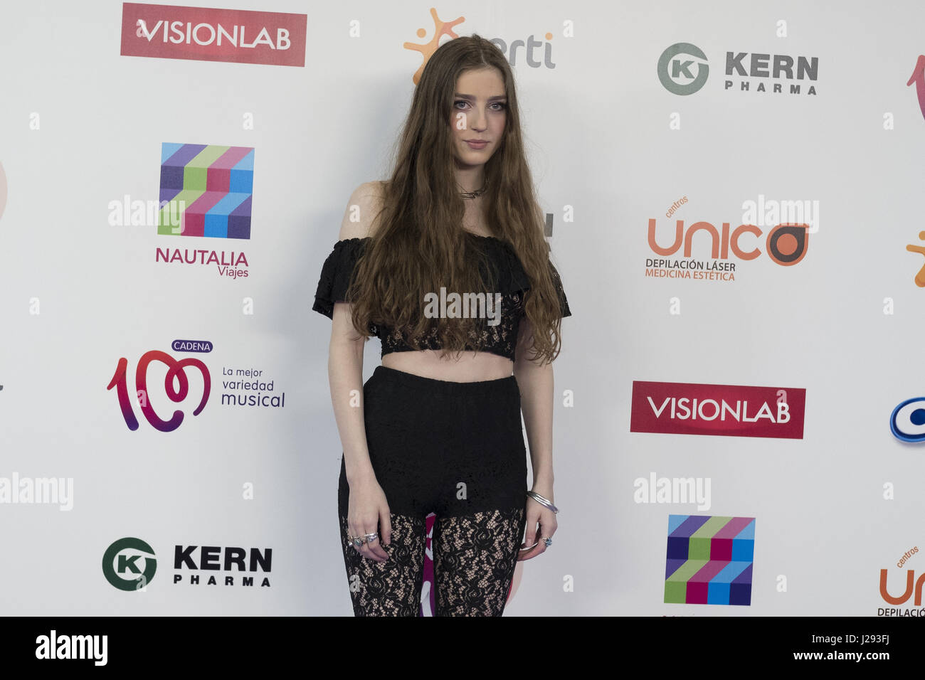English singer Birdy performing live at the 'La noche de Cadena 100 ...