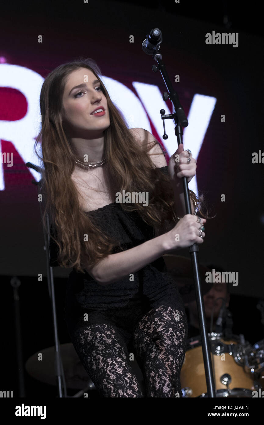 English singer Birdy performing live at the 'La noche de Cadena 100 ...