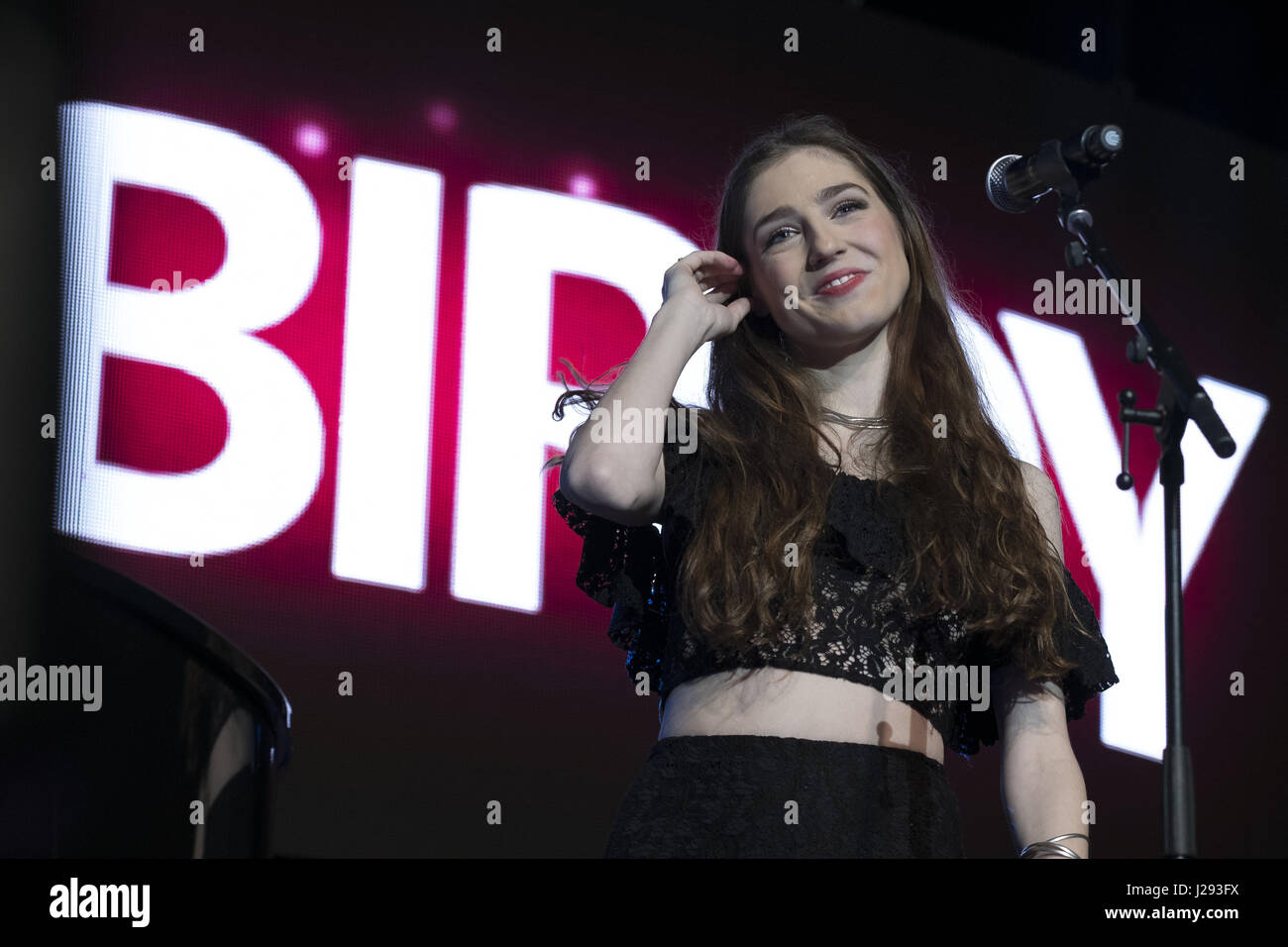 English singer Birdy performing live at the 'La noche de Cadena 100 ...