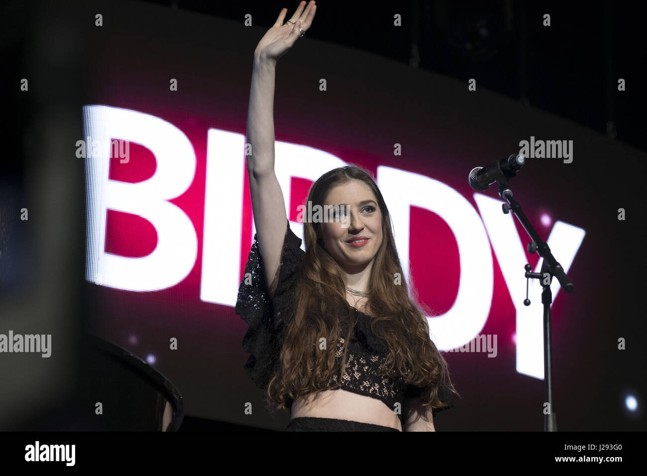 English singer Birdy performing live at the 'La noche de Cadena 100 ...