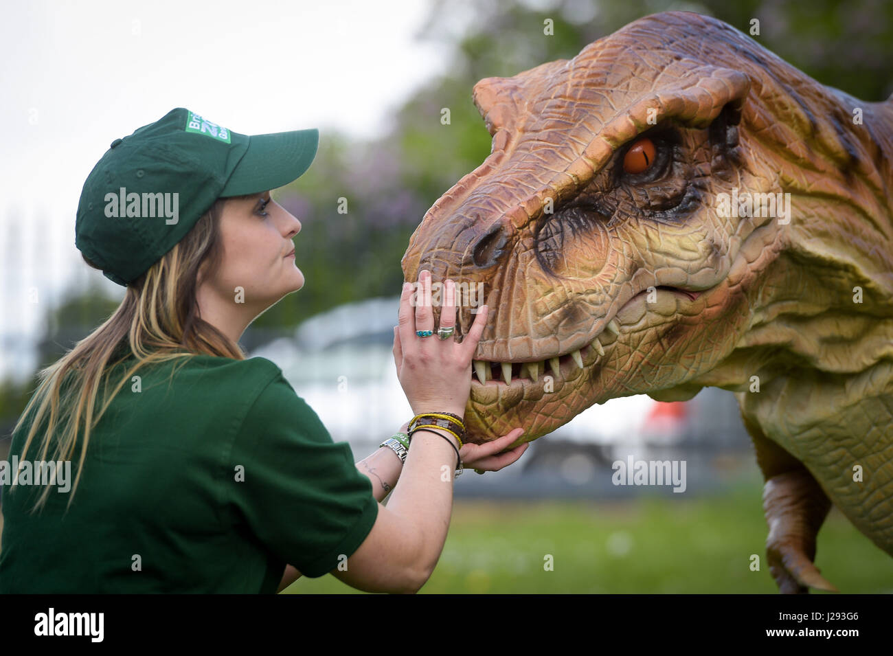 Dinosaur and keeper hi-res stock photography and images - Alamy