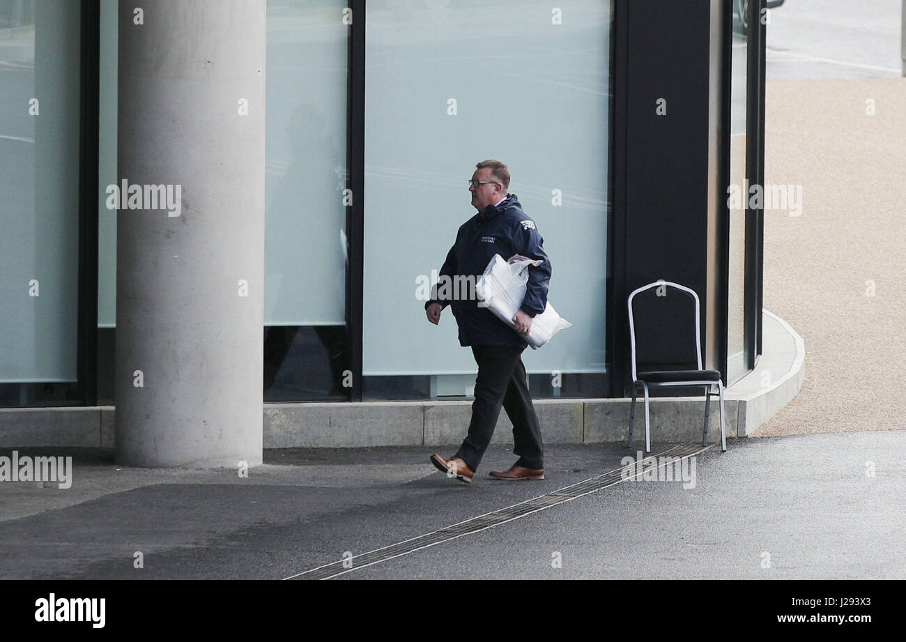 A HM Customs and Revenue officer at West Ham United Football Club in ...