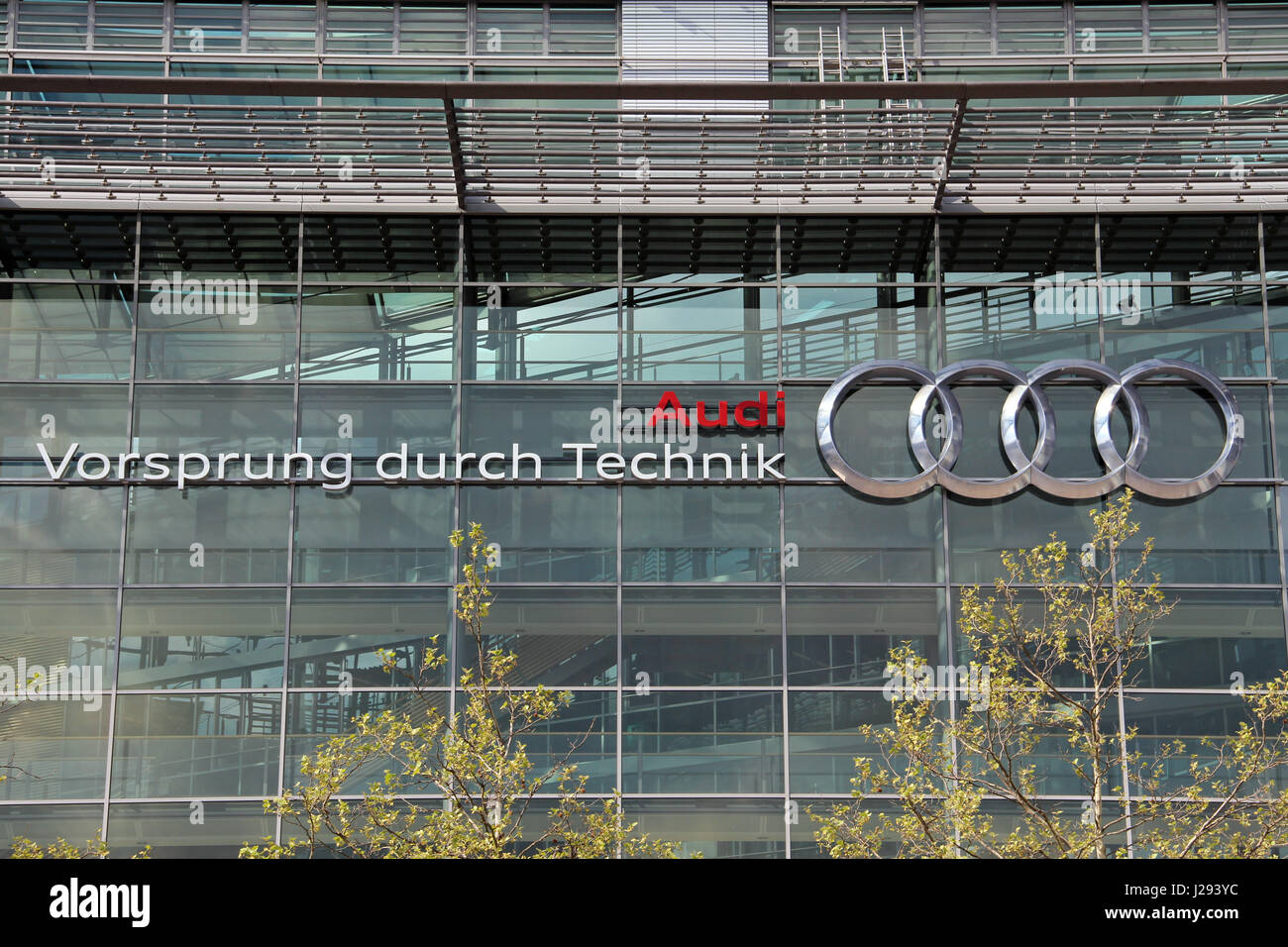 Germany: AUDI AG headquarters in Ingolstadt . 2014/04/22 | usage ...