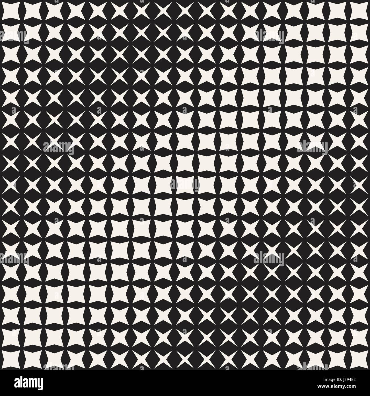 Geometric Seamless Star Shapes Pattern. Halftone Gradient Effect ...