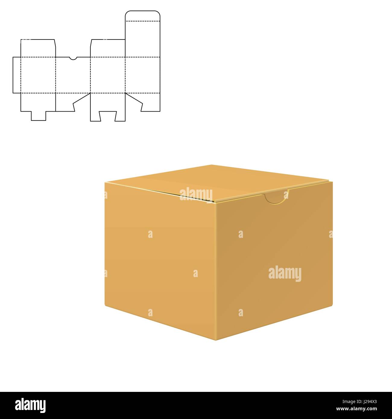 Lunch sandwich box pattern Stock Vector Images - Alamy