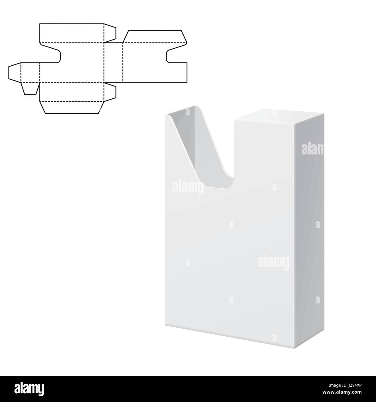 Box packaging template die cut Cut Out Stock Images & Pictures - Alamy