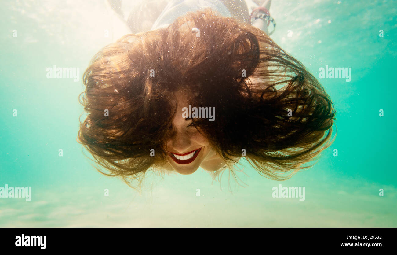 Hair underwater hi-res stock photography and images - Alamy