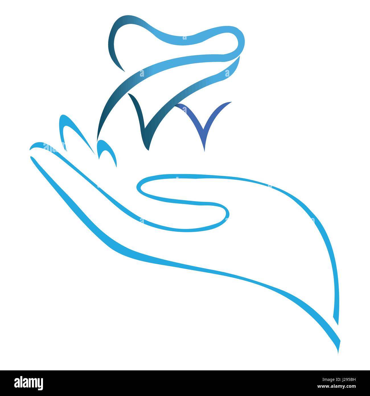 hand holding stylized tooth Stock Vector Image & Art - Alamy