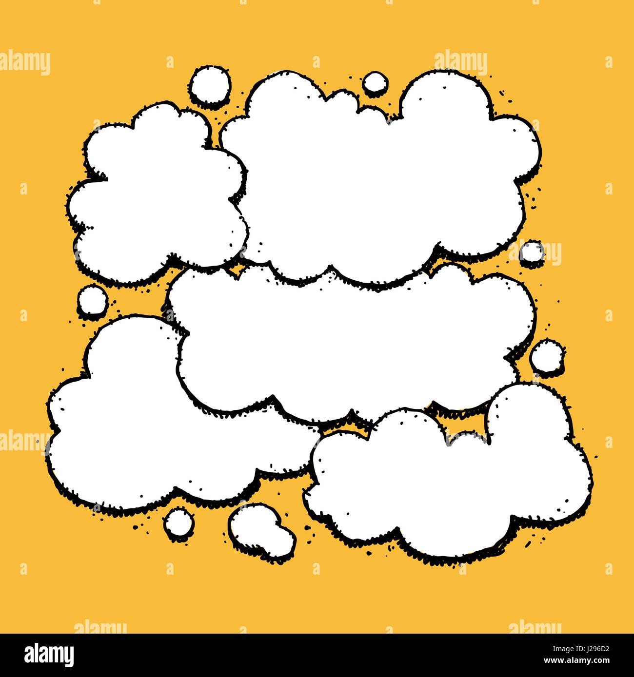A cluster of cartoon thought bubbles Stock Vector Image & Art - Alamy