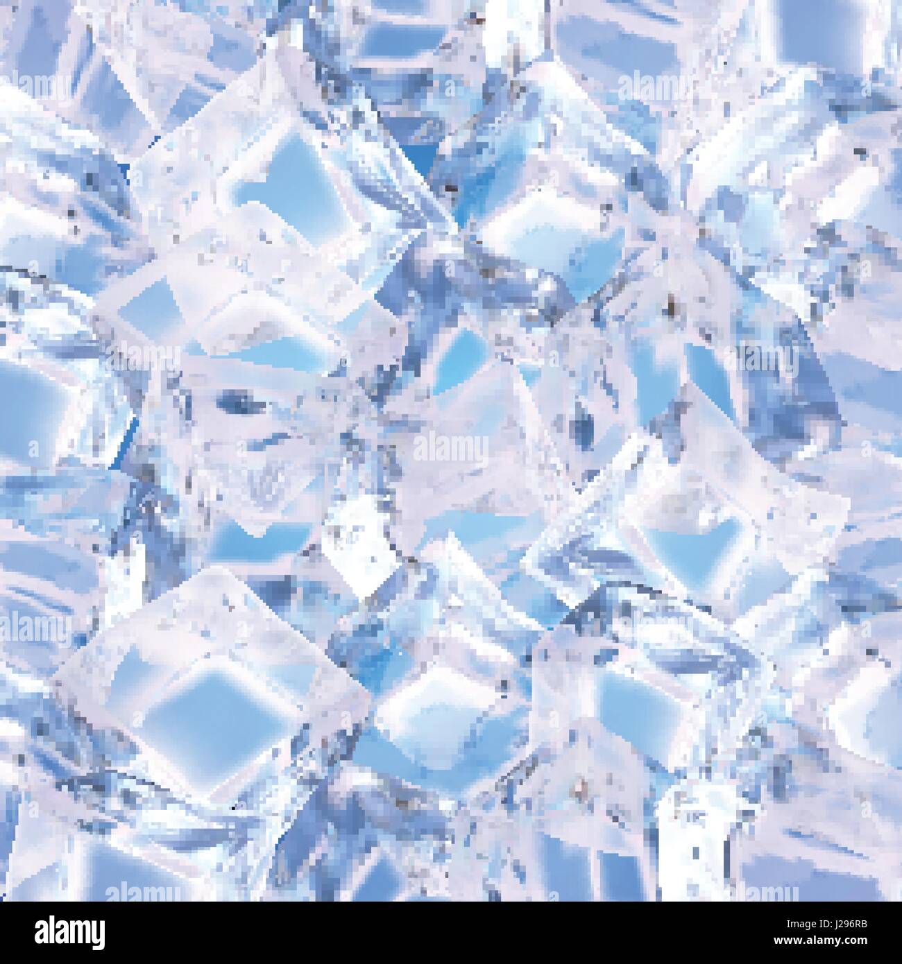 Vector illustration made with gradient mesh.Background with ice cubes ...