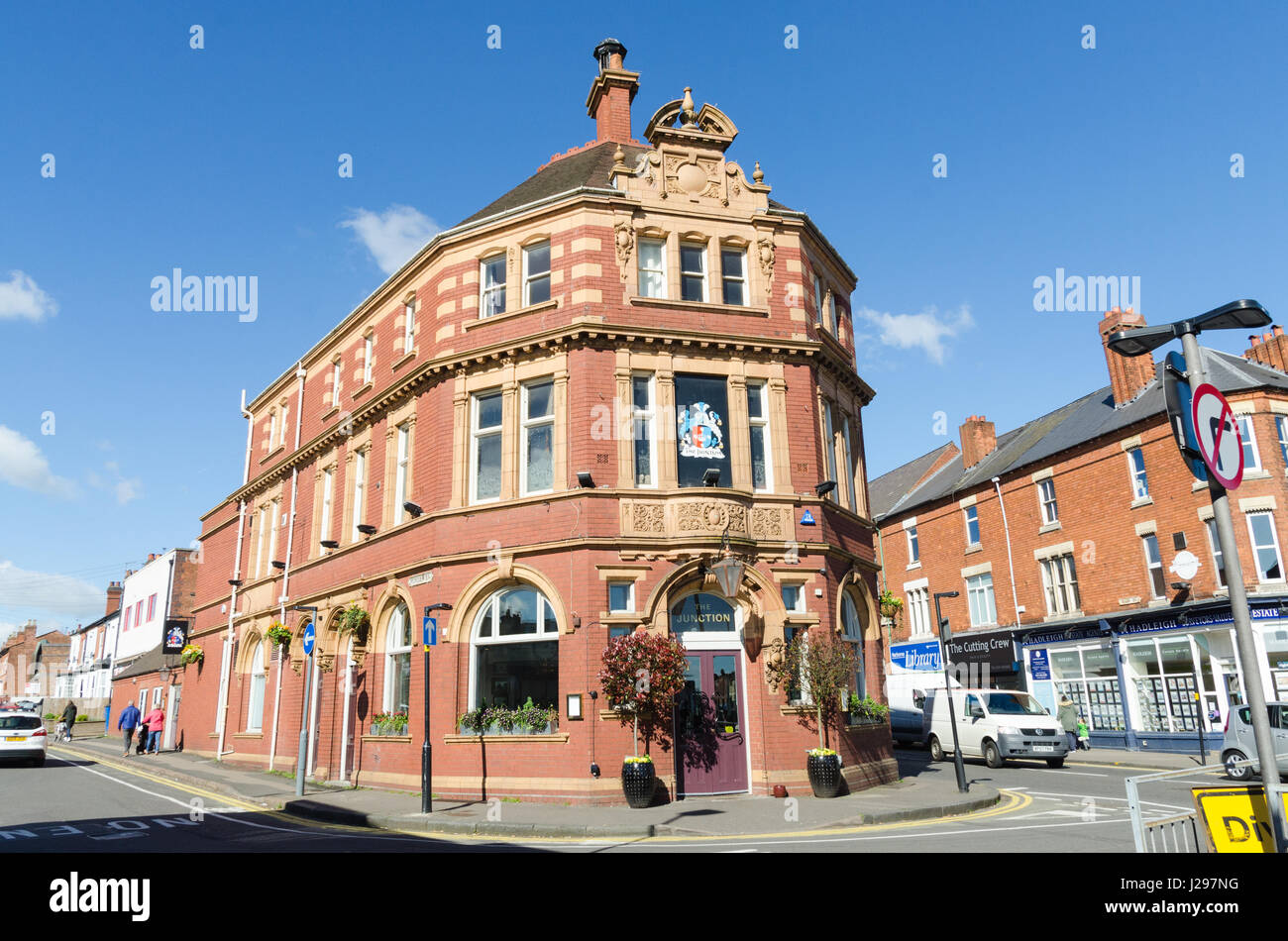 The Junction public house in a large Victorian building in Harborne ...