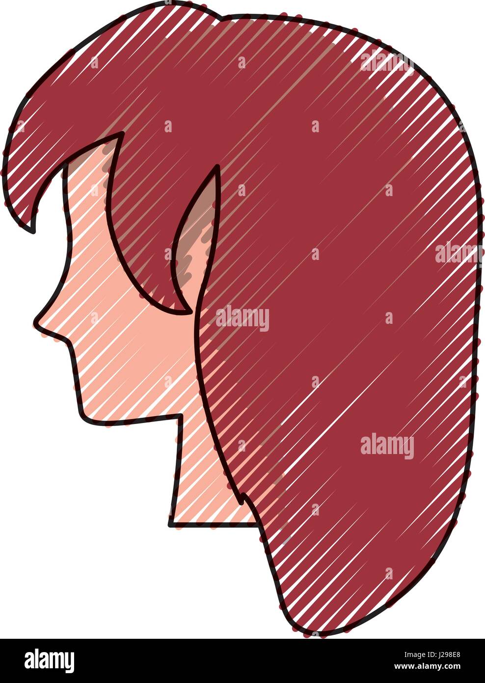 Woman head silhouette Stock Vector Image & Art - Alamy