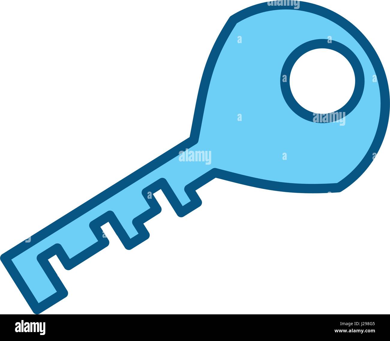 Steel door blue lock Stock Vector Images - Alamy