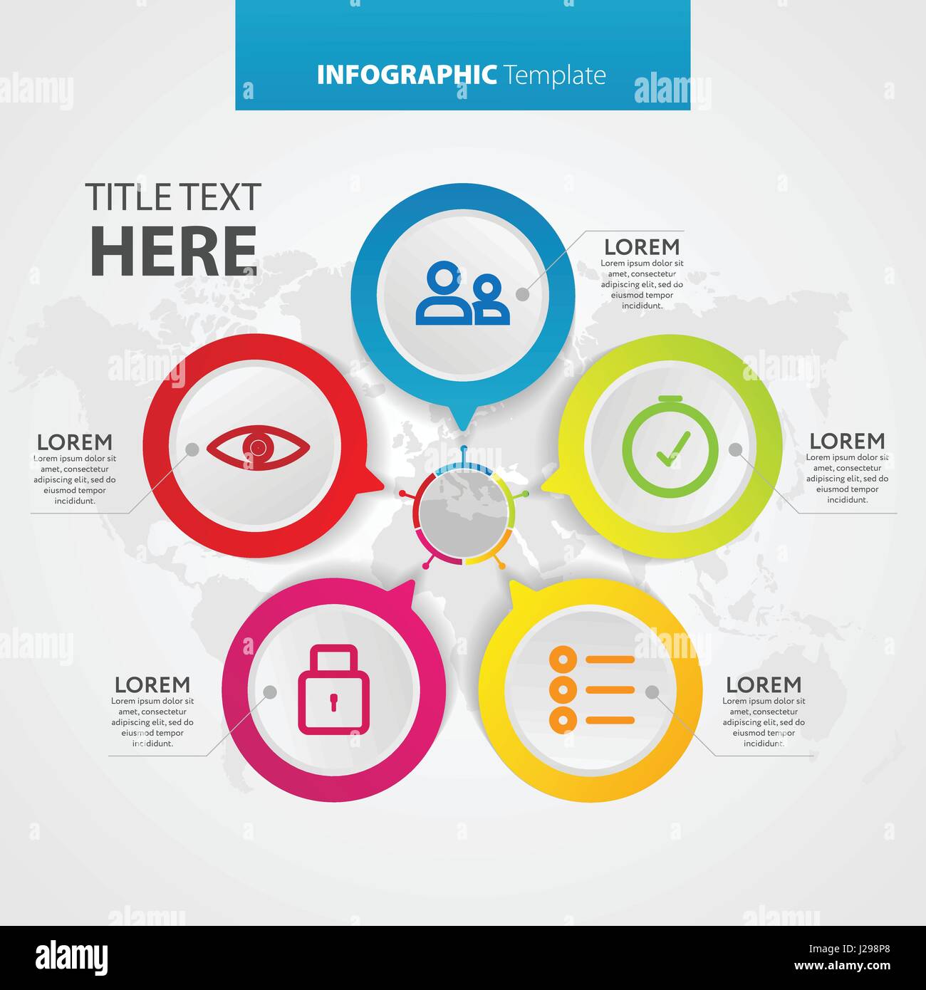 Abstract infographics number options template. Vector illustration. Can ...